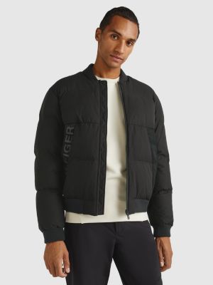 Tech Essentials Th Flex Warm Bomber Jacket Black Tommy Hilfiger