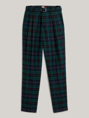 Crest Black Watch Tartan Relaxed Trousers Multi Tommy Hilfiger