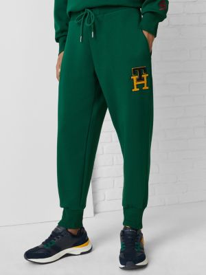 Th Monogram Relaxed Fit Joggers Green Tommy Hilfiger