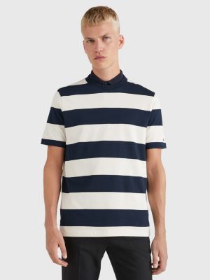 T-Shirt mit Rugby-Streifen | BLAU | Tommy Hilfiger