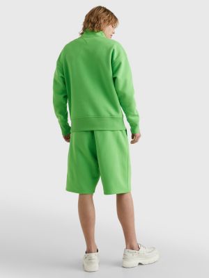 Sweatshirt Mit Tunnelzug Und Wappen GrÜn Tommy Hilfiger