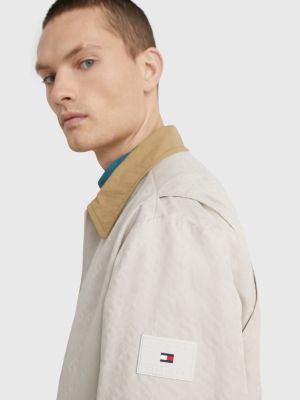 TH Monogram Contrast Collar Jacket | WHITE | Tommy Hilfiger