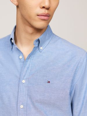 1985 Collection Th Flex Regular Fit Shirt Blue Tommy Hilfiger