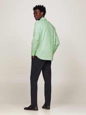 Chemise Oxford Coupe Standard 1985 Collection Vert Tommy Hilfiger