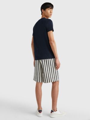 Camiseta De Corte Slim Con Logo Azul Tommy Hilfiger