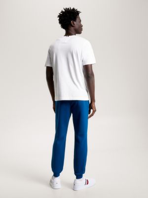 Th Monogram T Shirt Mit Stickerei Weiß Tommy Hilfiger