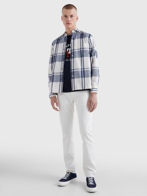 Check Casual Fit Overshirt Blue Tommy Hilfiger