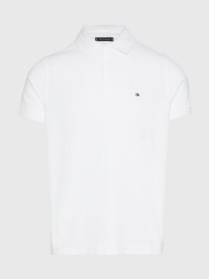 Polo Coupe Standard En Tissu éponge Blanc Tommy Hilfiger