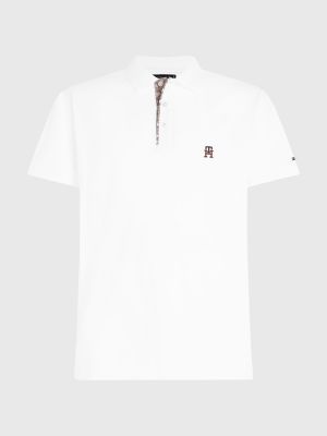 Th Monogram Archive Fit Poloshirt Weiß Tommy Hilfiger