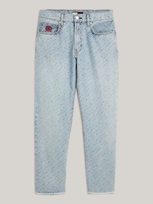Crest Regular Monogram Jeans Blue Tommy Hilfiger