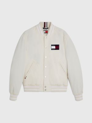 Tommy Hilfiger X Shawn Mendes Bomberjacke Aus Bio Baumwolle Beige