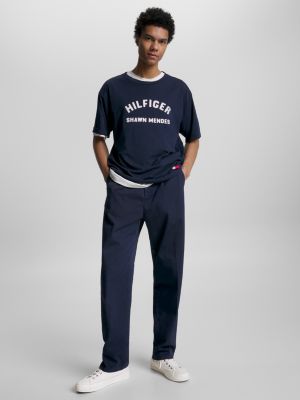 Tommy Hilfiger X Shawn Mendes Archive Fit T Shirt Blue Tommy Hilfiger