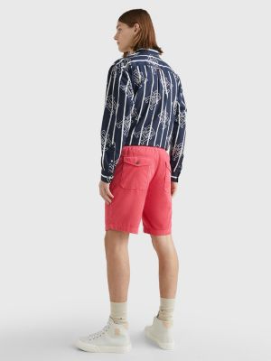 Harlem Relaxed Fit Shorts Aus Cord Rot Tommy Hilfiger