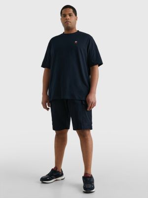 Camiseta Plus Con Monograma Th Bordado Azul Tommy Hilfiger