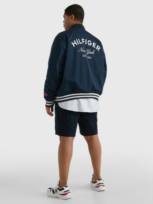 Plus Varsity Monogram Jacket Blue Tommy Hilfiger