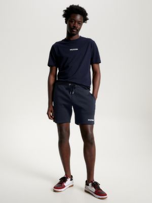 Shorts Hilfiger Monotype In Tessuto Flex Blu Tommy Hilfiger