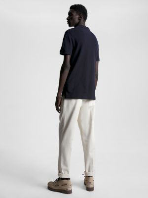 Regular Fit Poloshirt Mit Tommy Kragen Blau Tommy Hilfiger