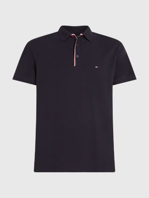 Regular Fit Poloshirt Mit Tommy Knopfleiste Blau Tommy Hilfiger