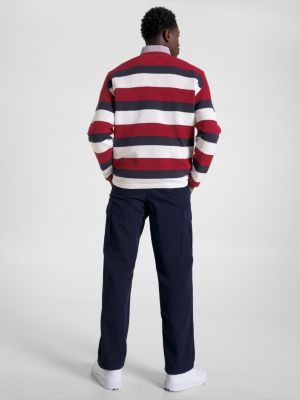 Jersey De Rayas Y Corte Oversize Azul Tommy Hilfiger