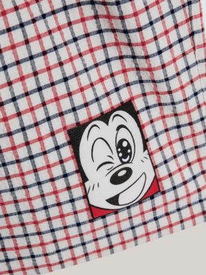Disney X Tommy Relaxed Fit Karierte Shorts Rot Tommy Hilfiger