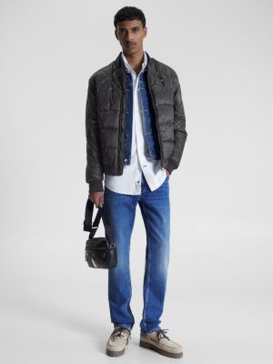 Packable Recycled Padded Bomber Jacket Black Tommy Hilfiger