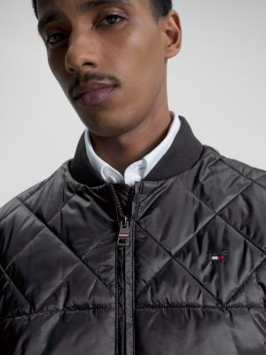 Packable Recycled Padded Bomber Jacket Black Tommy Hilfiger