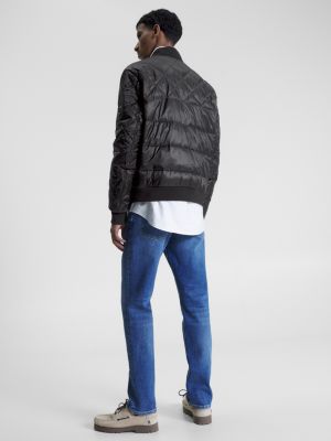 Packable Recycled Padded Bomber Jacket Black Tommy Hilfiger