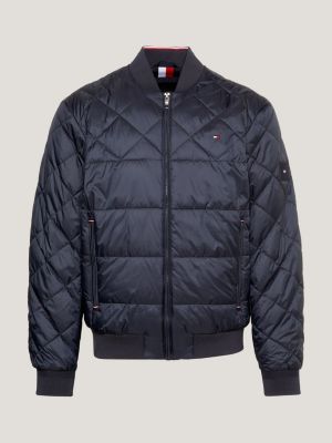 Packable Recycled Padded Bomber Jacket Blue Tommy Hilfiger