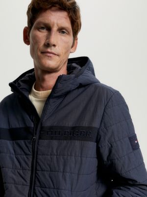 Gewatteerd Jack Met Capuchon Blauw Tommy Hilfiger