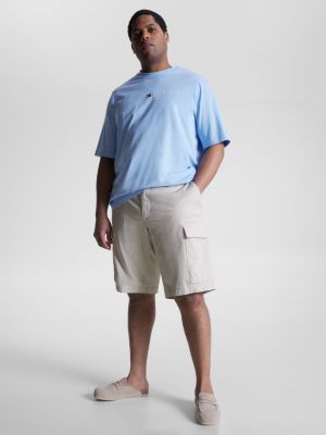 Camiseta Plus De Corte Slim Con Logo Azul Tommy Hilfiger