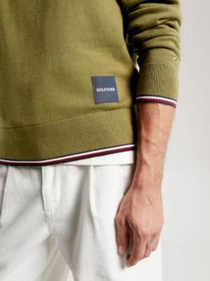 Hilfiger Monotype Relaxed Fit Pullover GrÜn Tommy Hilfiger