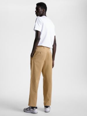 Pantaloni Chino Archive Fit Larghi Con Pieghe Khaki Tommy Hilfiger