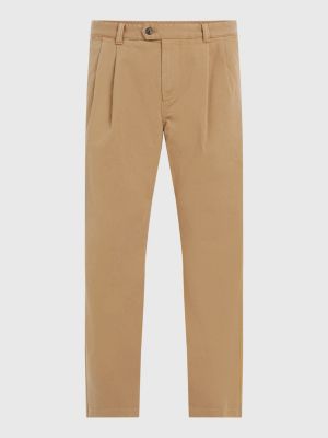 Pantaloni Chino Archive Fit Larghi Con Pieghe Khaki Tommy Hilfiger