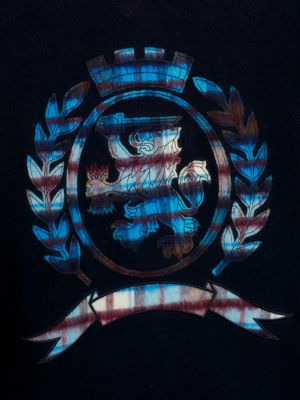 Sudadera Oversize Con Escudo Azul Tommy Hilfiger