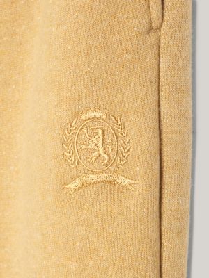 Joggers Con Stemma Ricamato Beige Tommy Hilfiger