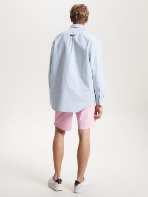Camicia Oxford Archive Fit Con Mix Di Righe Blu Tommy Hilfiger