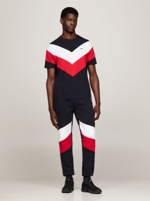 Sport T Shirt Mit Color Block Design Rot Tommy Hilfiger