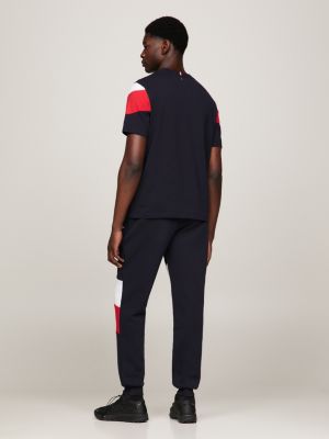 Sport T Shirt Mit Color Block Design Rot Tommy Hilfiger