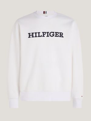 Hilfiger Monotype Sweatshirt mit Stickerei | Weiß | Tommy Hilfiger