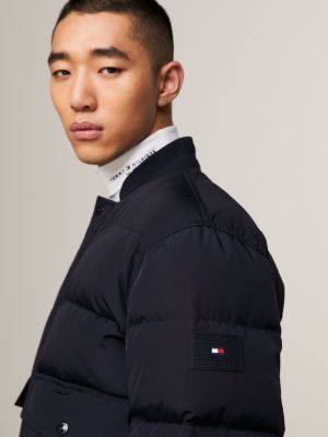 Wattierte Rockie Bomberjacke Zum Wenden Blau Tommy Hilfiger