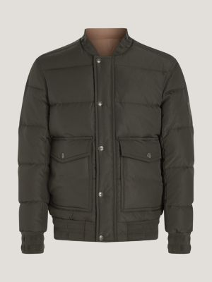 Wattierte Rockie Bomberjacke Zum Wenden Khaki Tommy Hilfiger