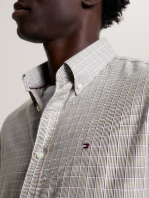 Camicia Slim Fit A Quadri Verde Tommy Hilfiger