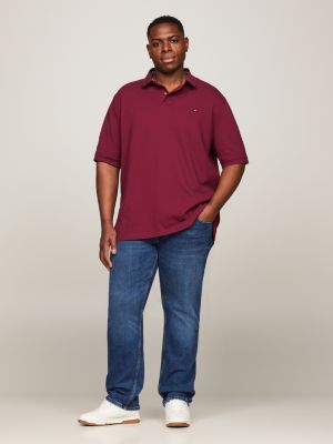 Plus 1985 Collection Flag Embroidery Regular Fit Polo Red Tommy