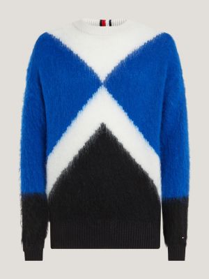 Argyle Oversized Jumper Red Tommy Hilfiger