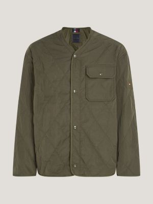 Th Warm Packable Quilted Liner Jacket Khaki Tommy Hilfiger