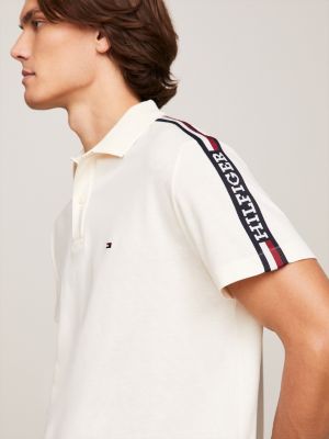Polo Hilfiger Monotype Manches Global Stripe Beige Tommy Hilfiger