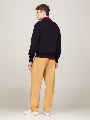 Sweatshirt Met Oversized Embleem Blauw Tommy Hilfiger