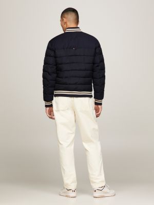 Th Warm New York Puffer Bomber Jacket Blue Tommy Hilfiger