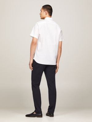 Th Flex 1985 Collection Regular Short Sleeve Oxford Shirt White