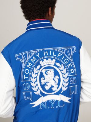 Crest Relaxed Fit Varsity Jacket Blue Tommy Hilfiger